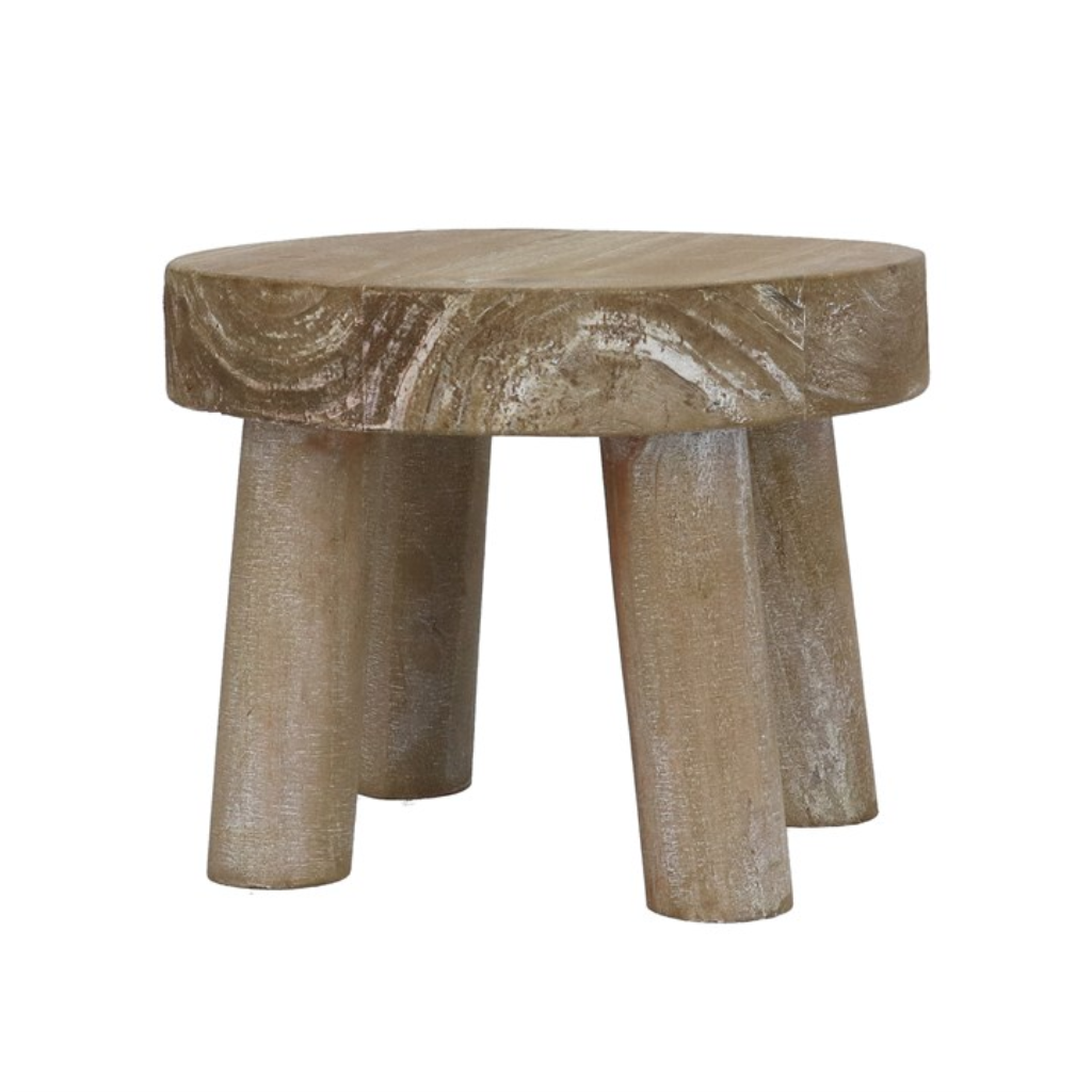 Wood Decoration - Natural Round High Riser – Mulligans of Ballaghaderreen